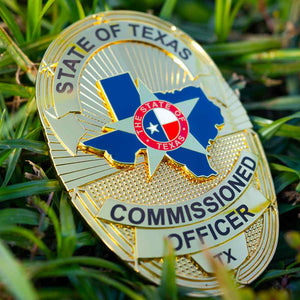 Texas Police Badge | State of Texas Commissioned Officer Gold